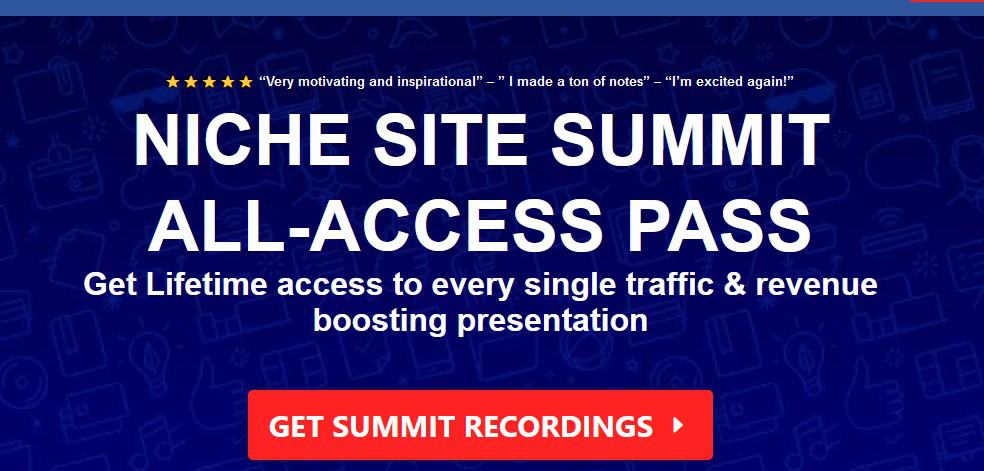 Download Niche Site Summit Recordings Today