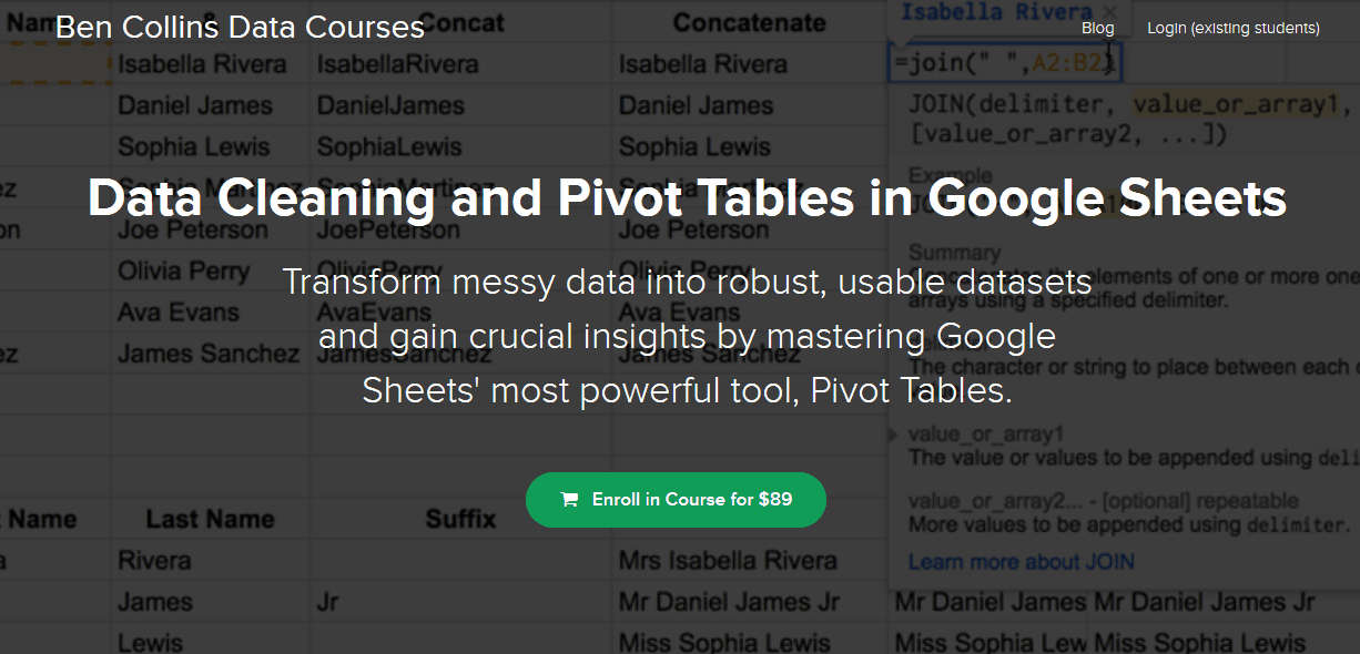 Download Data Cleaning and Pivot Tables in Google Sheets by Ben Collins ... Download Data Cleaning and Pivot Tables in Google Sheets by Ben Collins ...