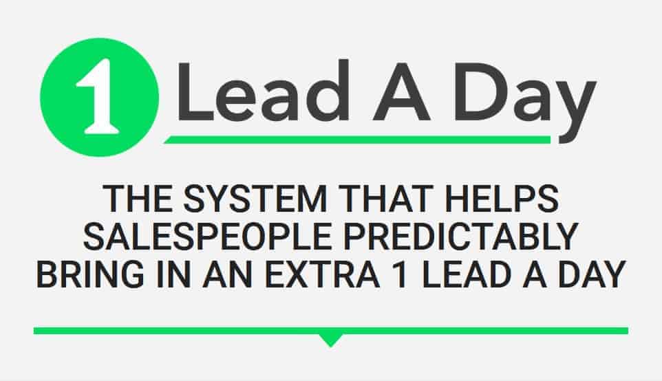 Download 1 Lead A Day by Bryan Kreuzberger Today