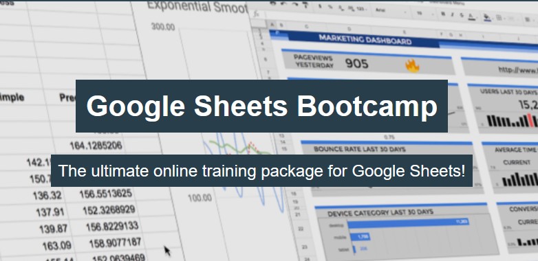 Download Google Sheets Bootcamp by Ben Collins Today