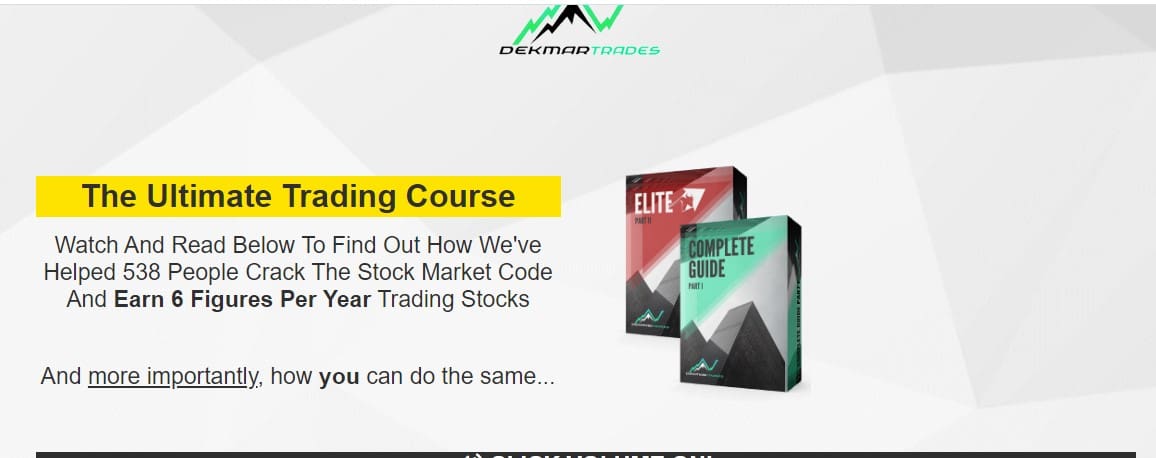 Download The Ultimate Trading Course Elite & Complete Guide by DekmarTrades Today